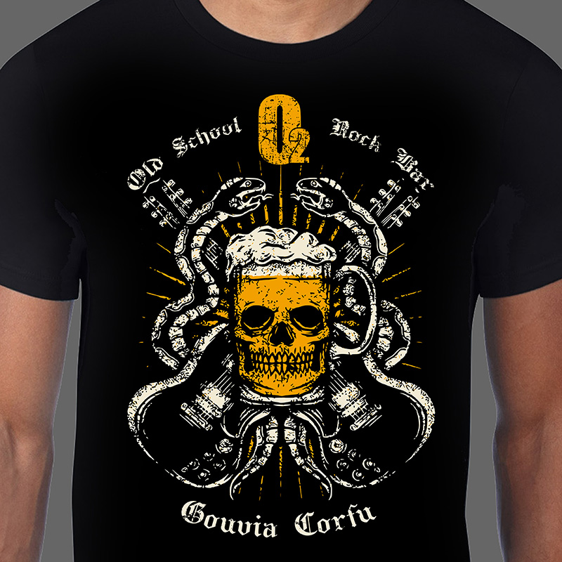 O2 Bar Beer Skull - O2 Rock Shop